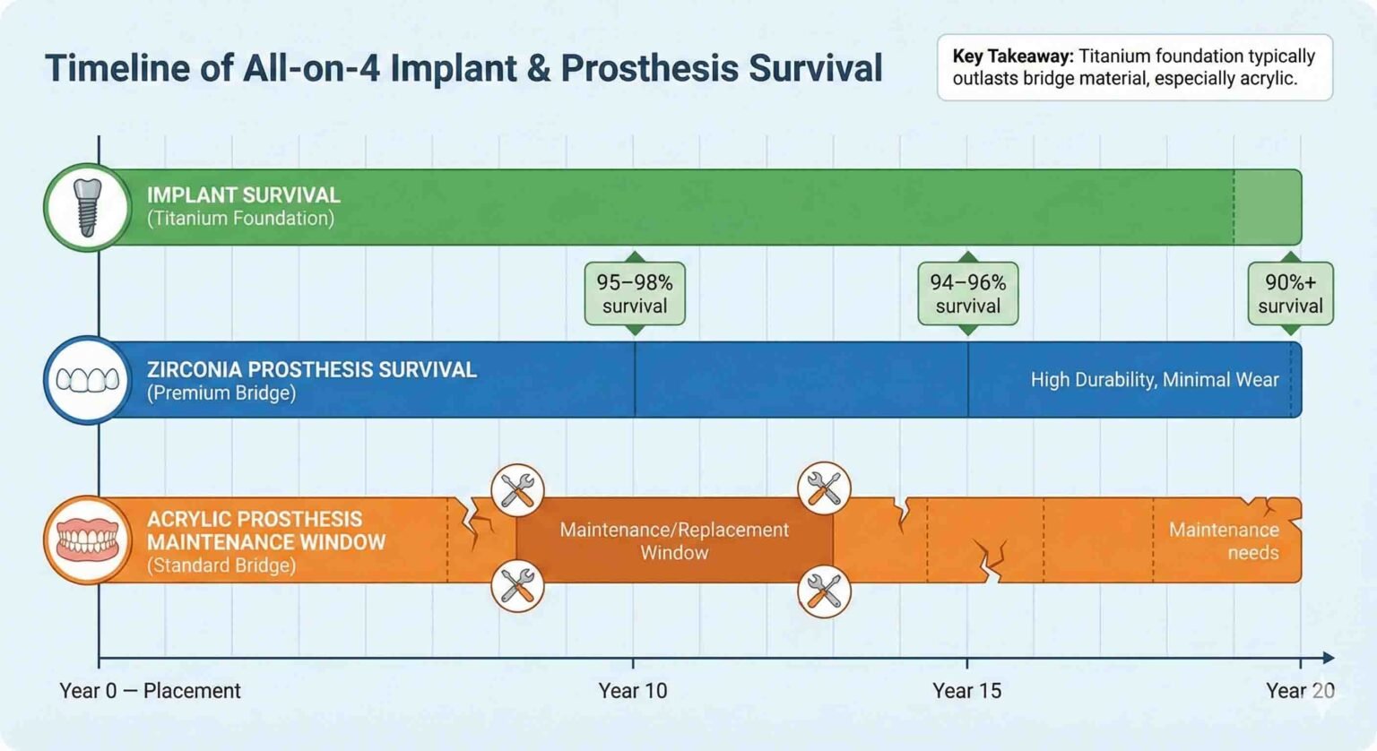All-on-4 Success Rates: 10 & 20 Year Survival Data (2026)