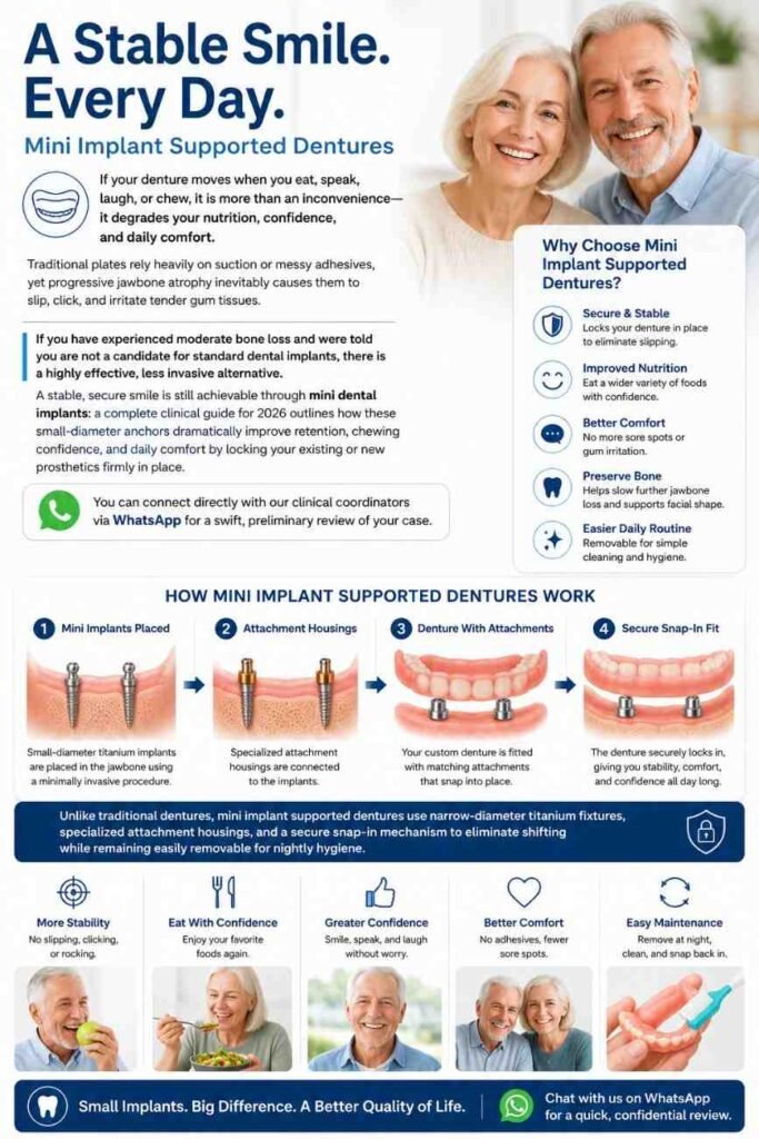 Mini-Implant Supported Dentures: 2026 Clinical Guide - Kristal Clinic